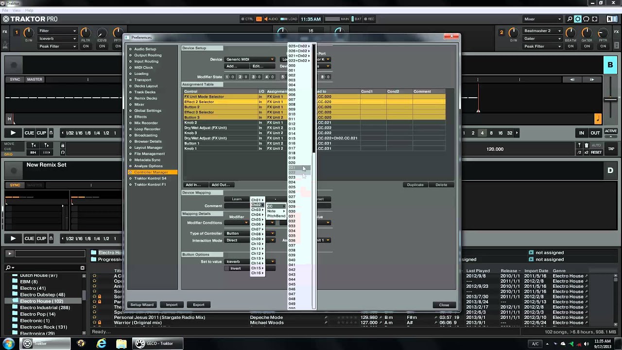 Using Leap Motion With Traktor via MIDI using Geco - YouTube