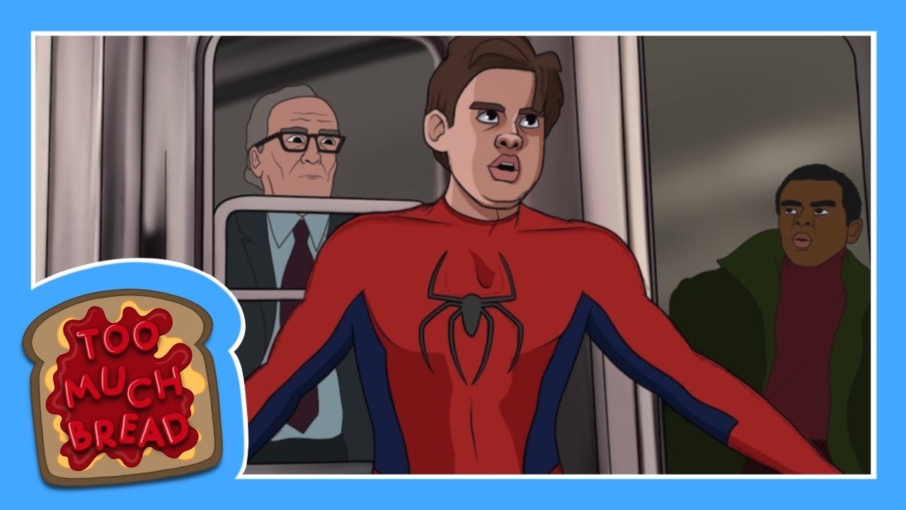 Spiderman stopping the train, but the train stops him - YouTube
