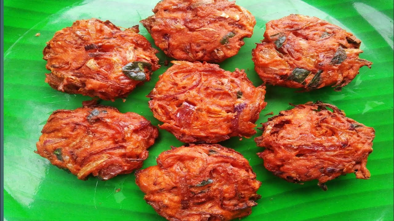 Kerala Spacial Ulli Vada/Tea Time Snaks Recipe/Onion Vada/Vengaya Vada ...