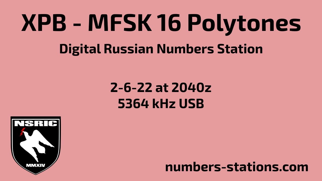 XPB - Digital Russian Numbers Station Recording - YouTube
