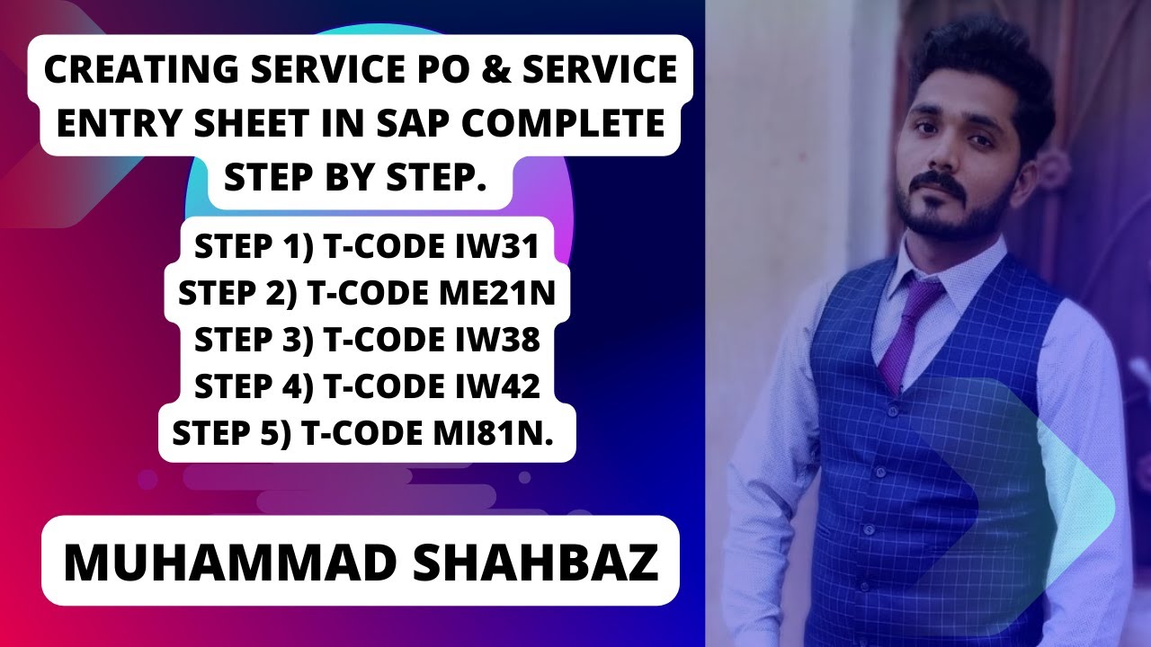 Creating Service PO Service Entry Sheet In SAP Complete Step By Step creating-service-po-service-entry-sheet-in-sap-complete-step-by-step
