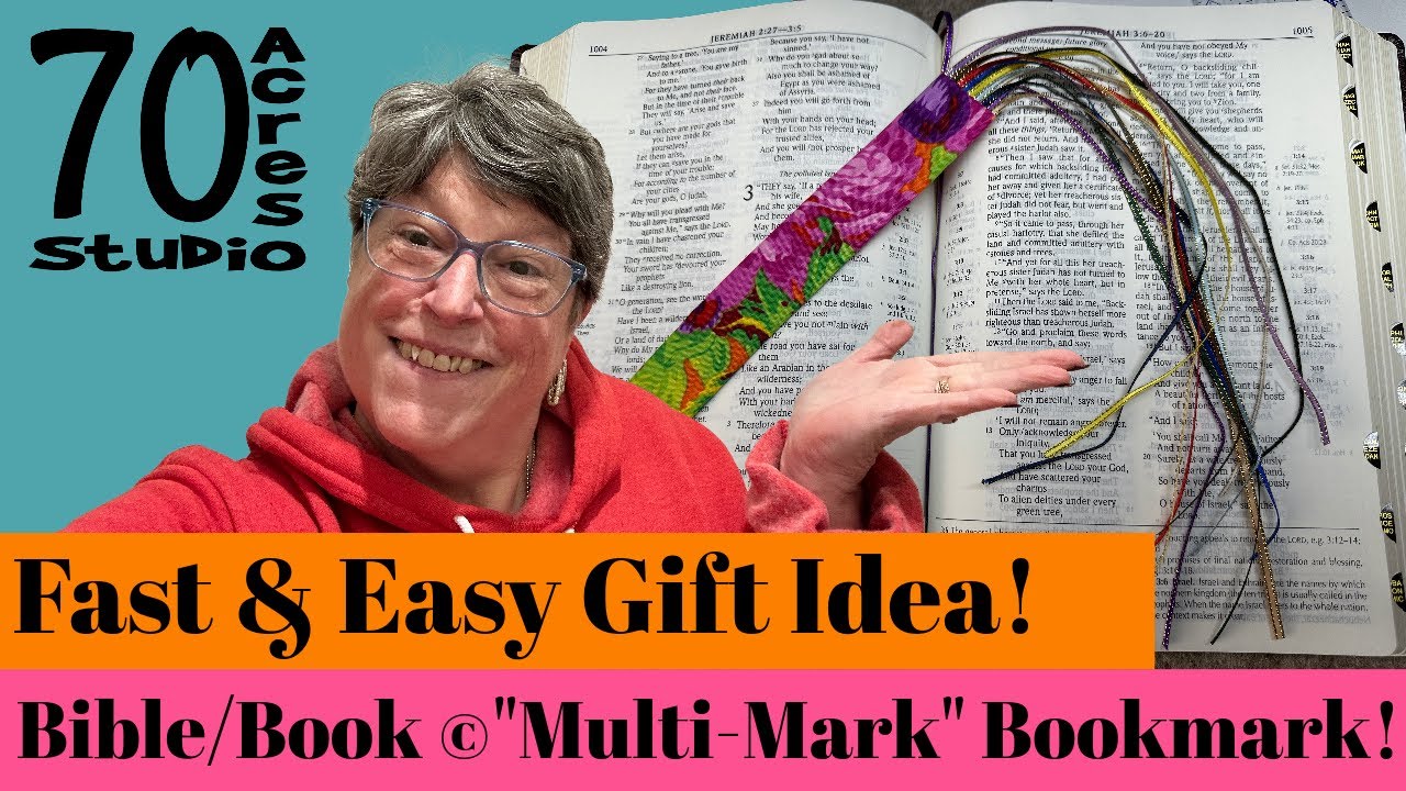 Fabric & Ribbon Bible "Multi-Mark©" Bookmark! EASY GIFT IDEA! - YouTube
