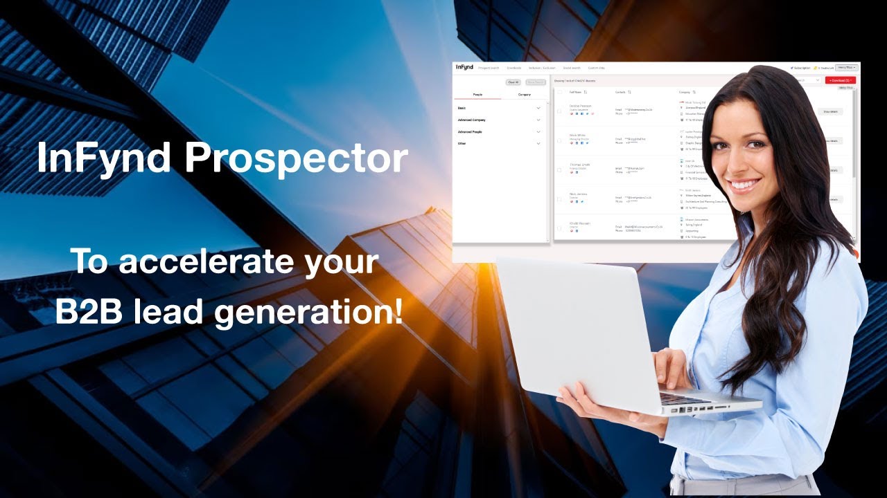 InFynd Prospector - To accelerate your B2B lead generation! - YouTube