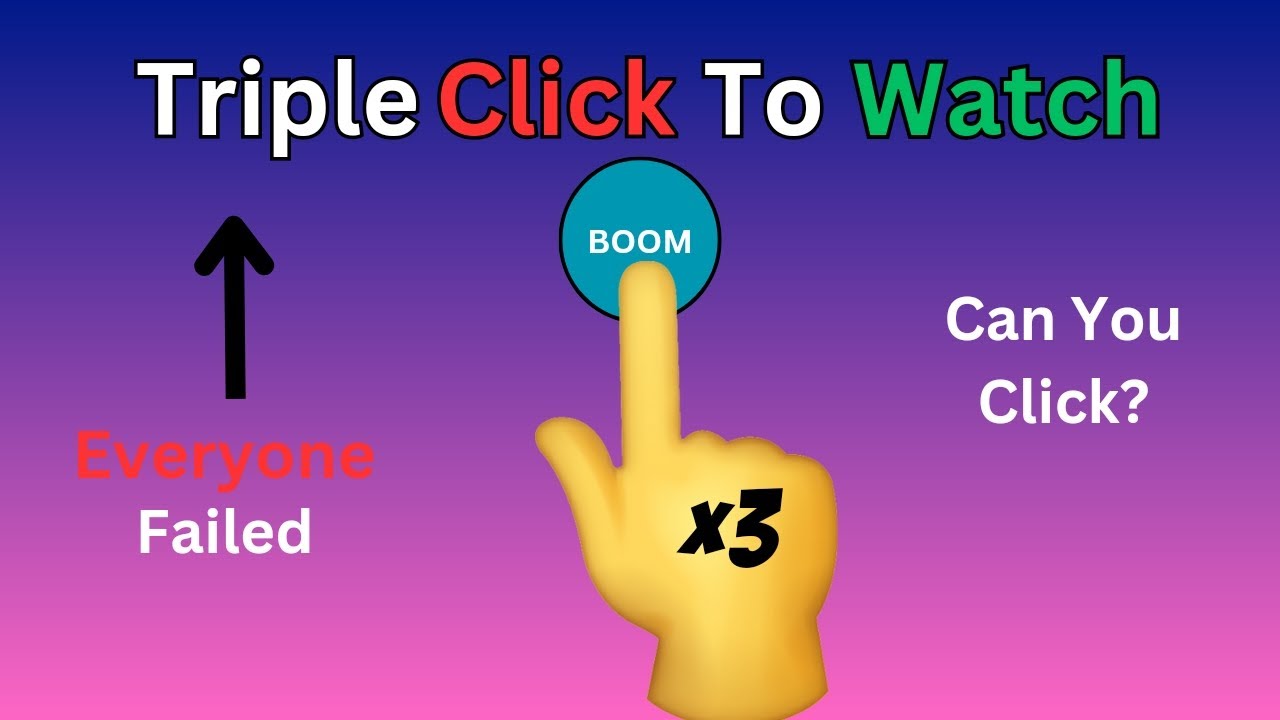 Click 3 Times To Enter This Video‼️😳 - YouTube