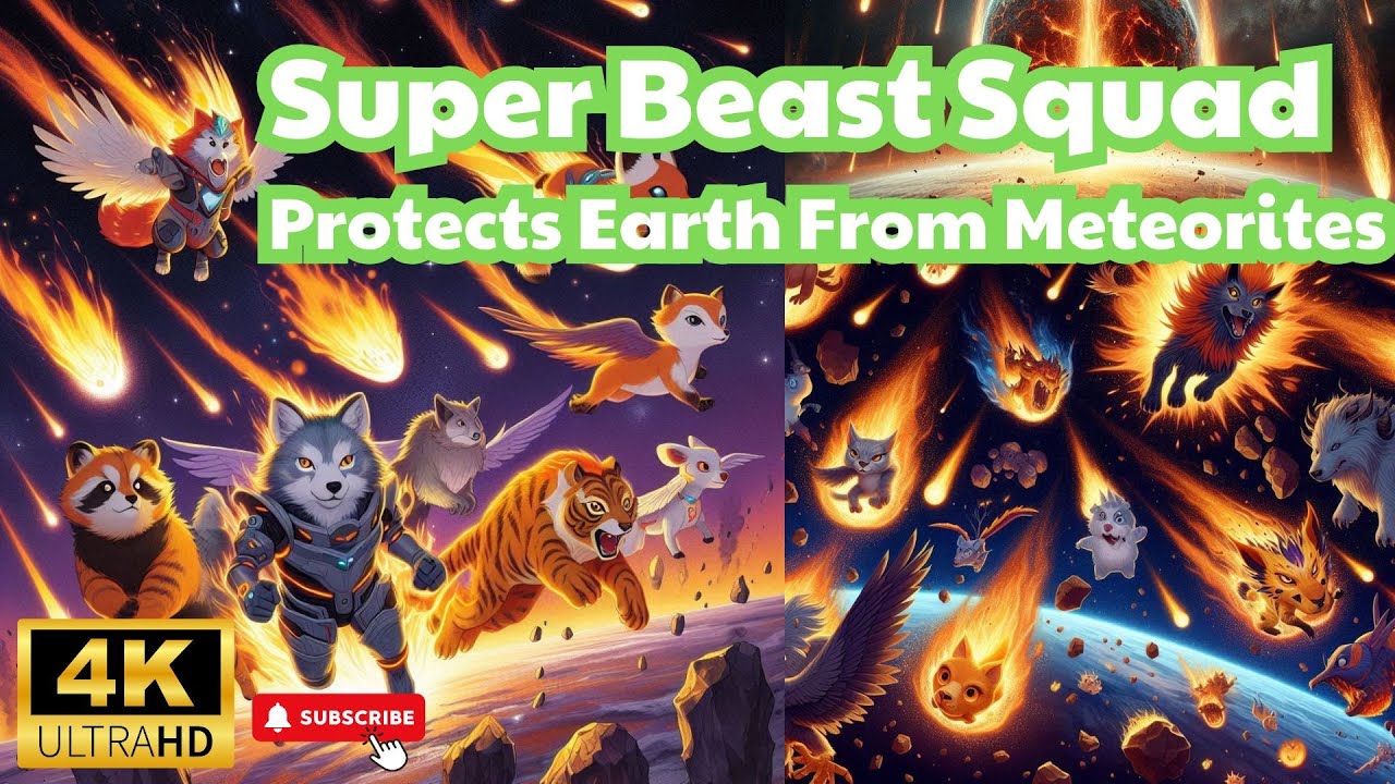 Super Beast Squad Protects Earth From Meteorites / Catstudio #catvideos ...