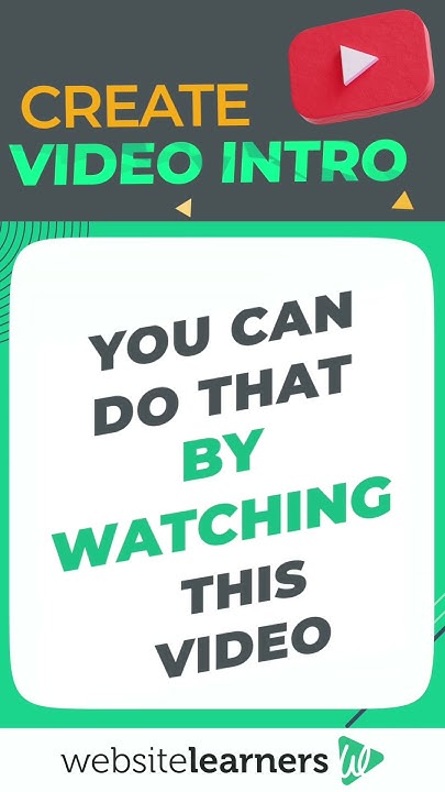 🔥 👉 How To Make The Perfect Intro For Your YouTube Channel👈 - YouTube
