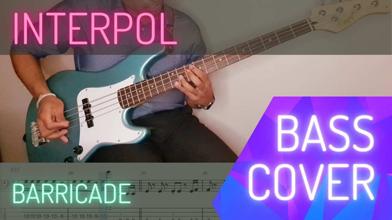 Interpol - Barricade (Bass Cover with score/tabs) - YouTube