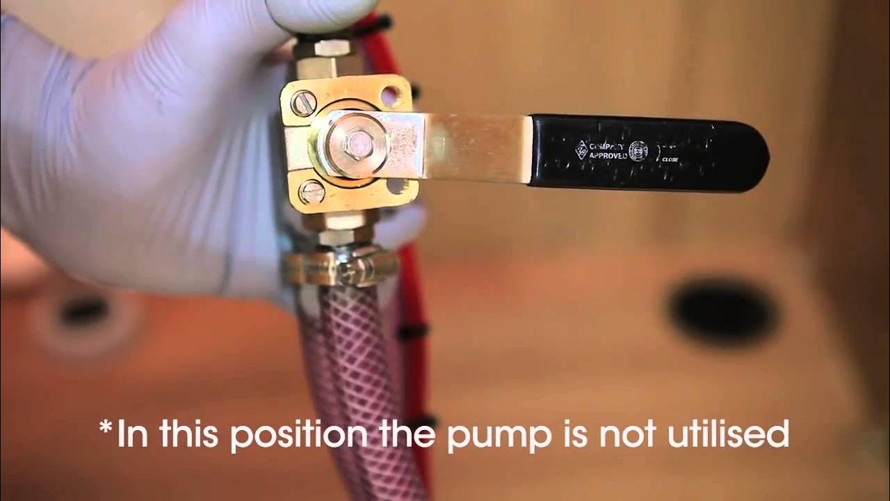 How to fill and bleed the system using the Alde service pump - YouTube