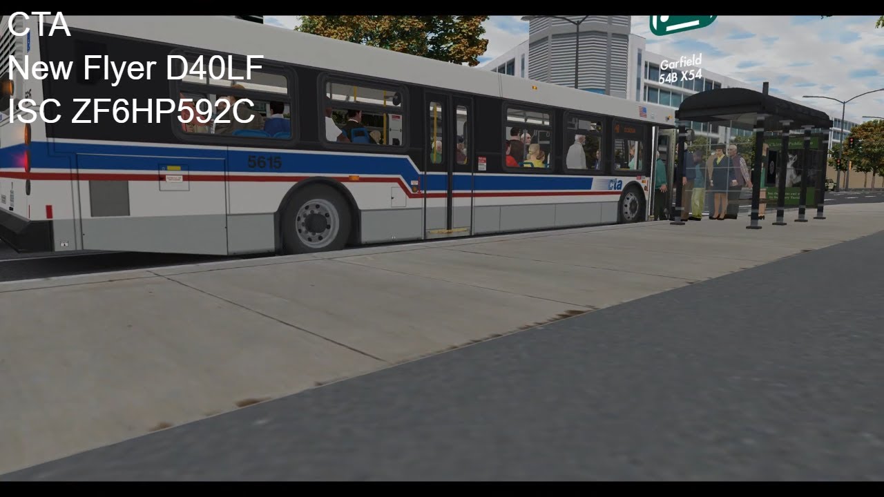 OMSI 2 Gameplay: New Flyer D40LF ISC-ZF Transmission 4K - YouTube