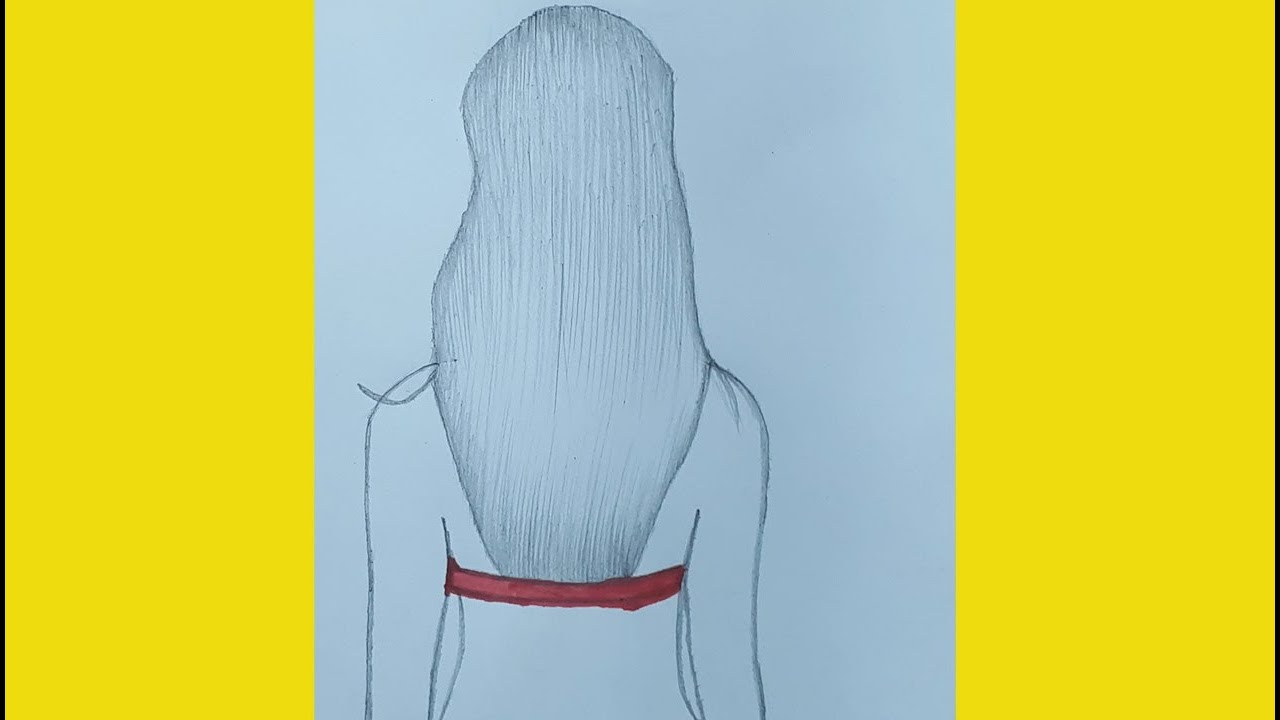 Lady drawing backsides // pencil sketch drawing - YouTube