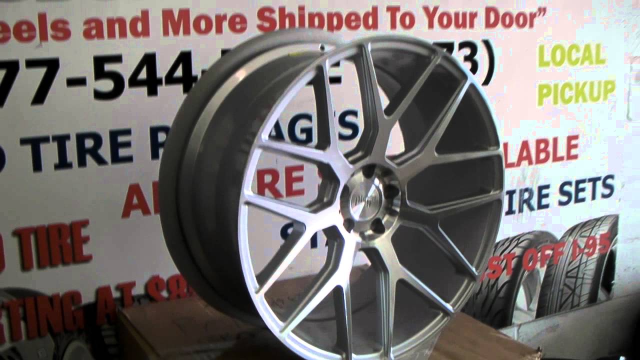 877-544-8473 22 Inch NIche Intake Brushed Silver Wheels Concave Mesh ...