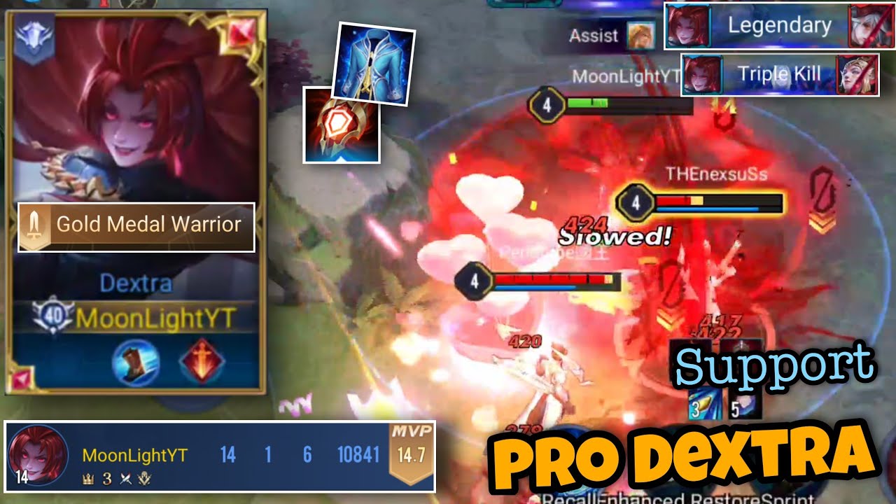 Dextra Support Pro Gameplay | OMG! She's Very Strong As Support | Arena ...
