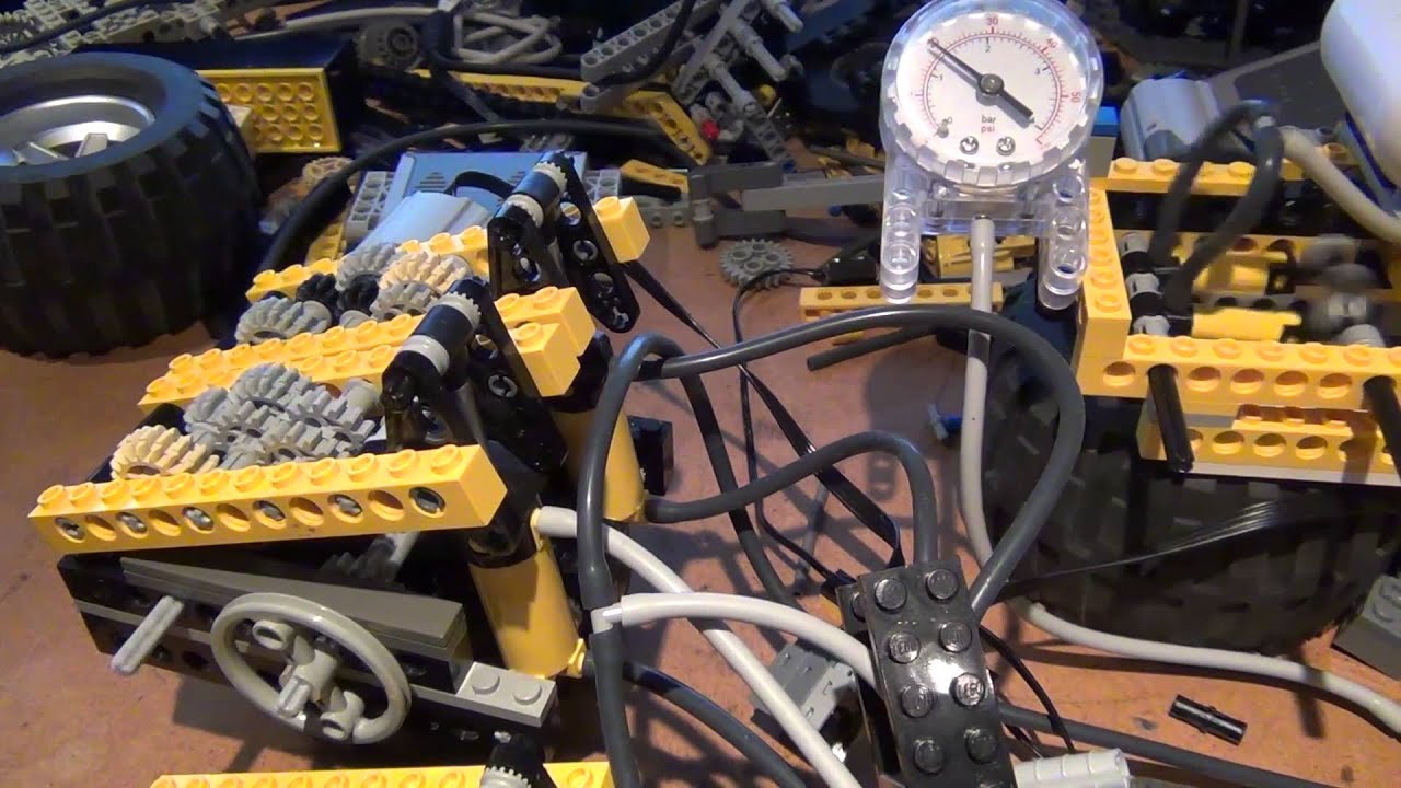 Lego Technic Modular Pneumatic Gearbox HD - YouTube
