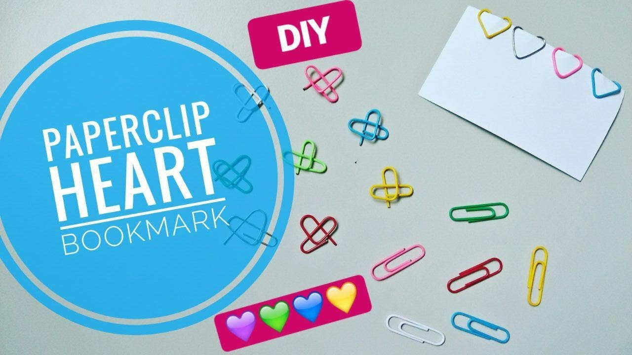 How To Make Paperclip Heart Bookmark how-to-make-paperclip-heart-bookmark
