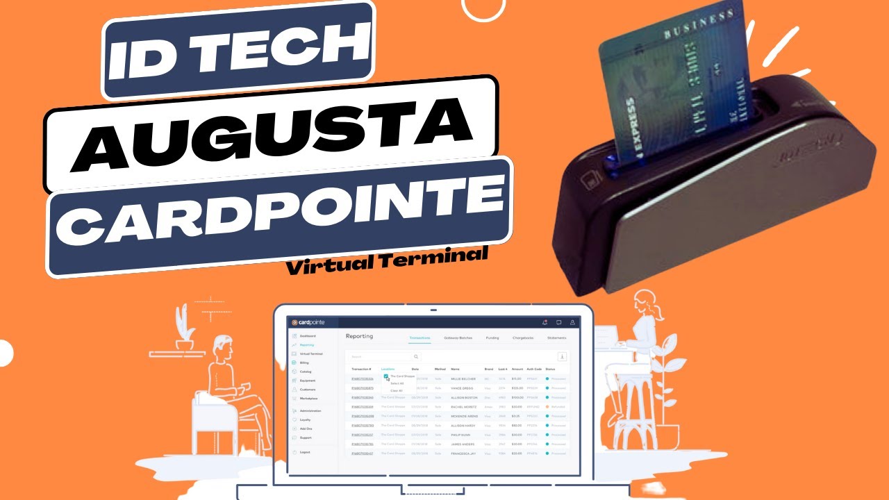 ID Tech Augusta and CardPointe | How to use - YouTube