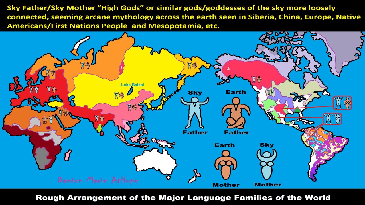 Sky Father and Earth Mother mythology, seen in Siberia, China, Europe ...