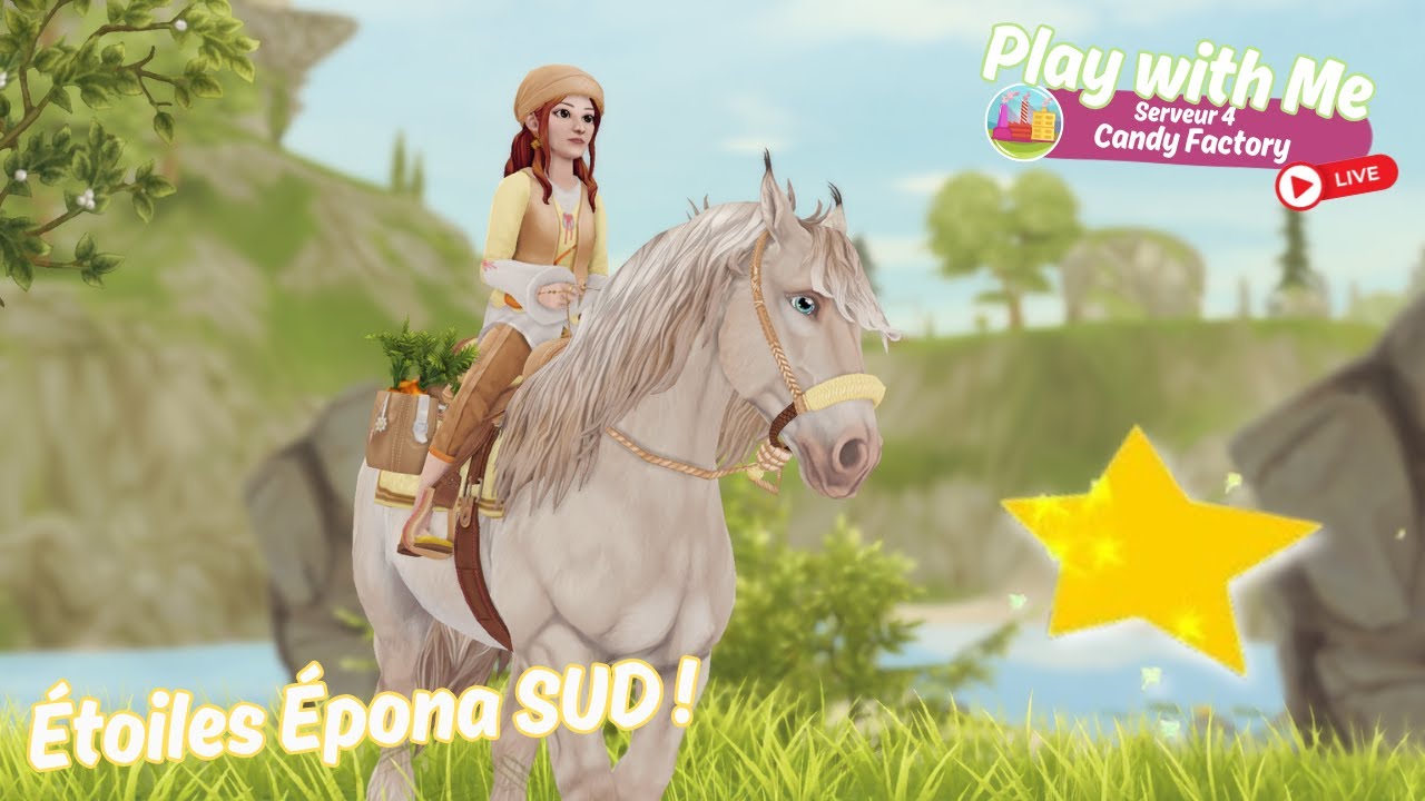LIVE | Chasse aux étoiles : Épona SUD !💫 / Star Stable Online - YouTube