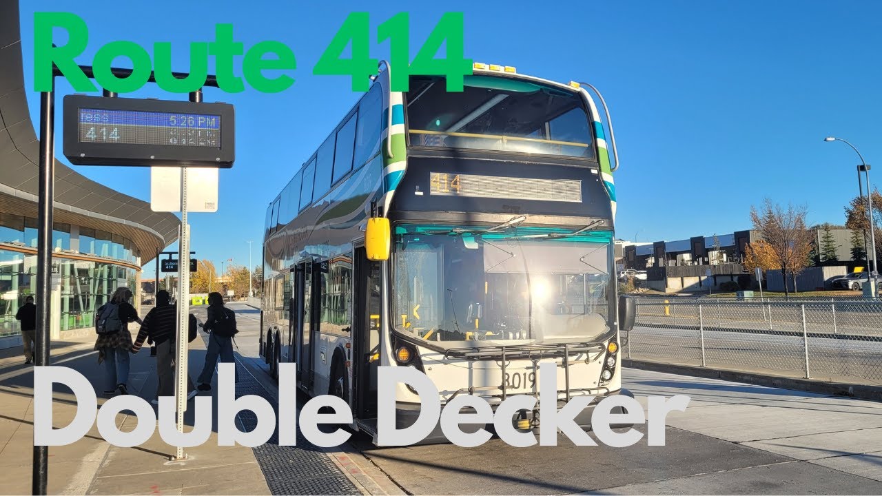 Strathcona County Double Decker Bus | Route 414 U of A Express Real ...