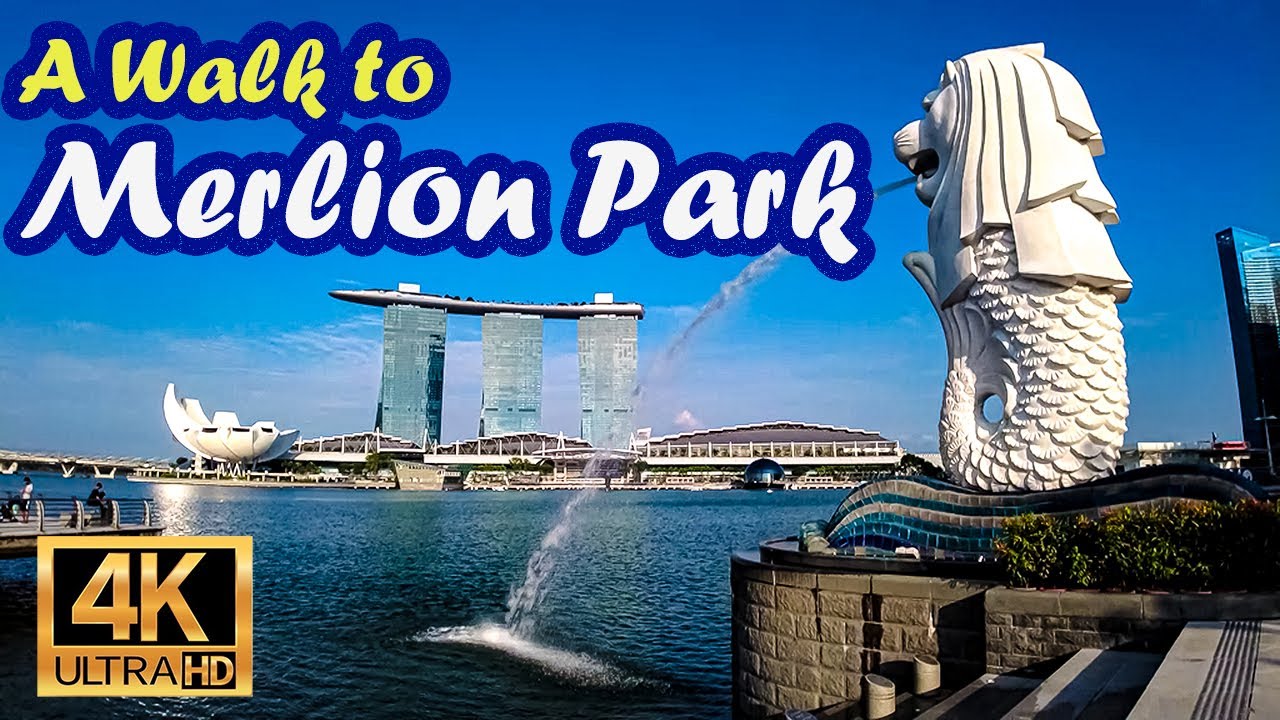 A Walk to Merlion Park | 4K - YouTube