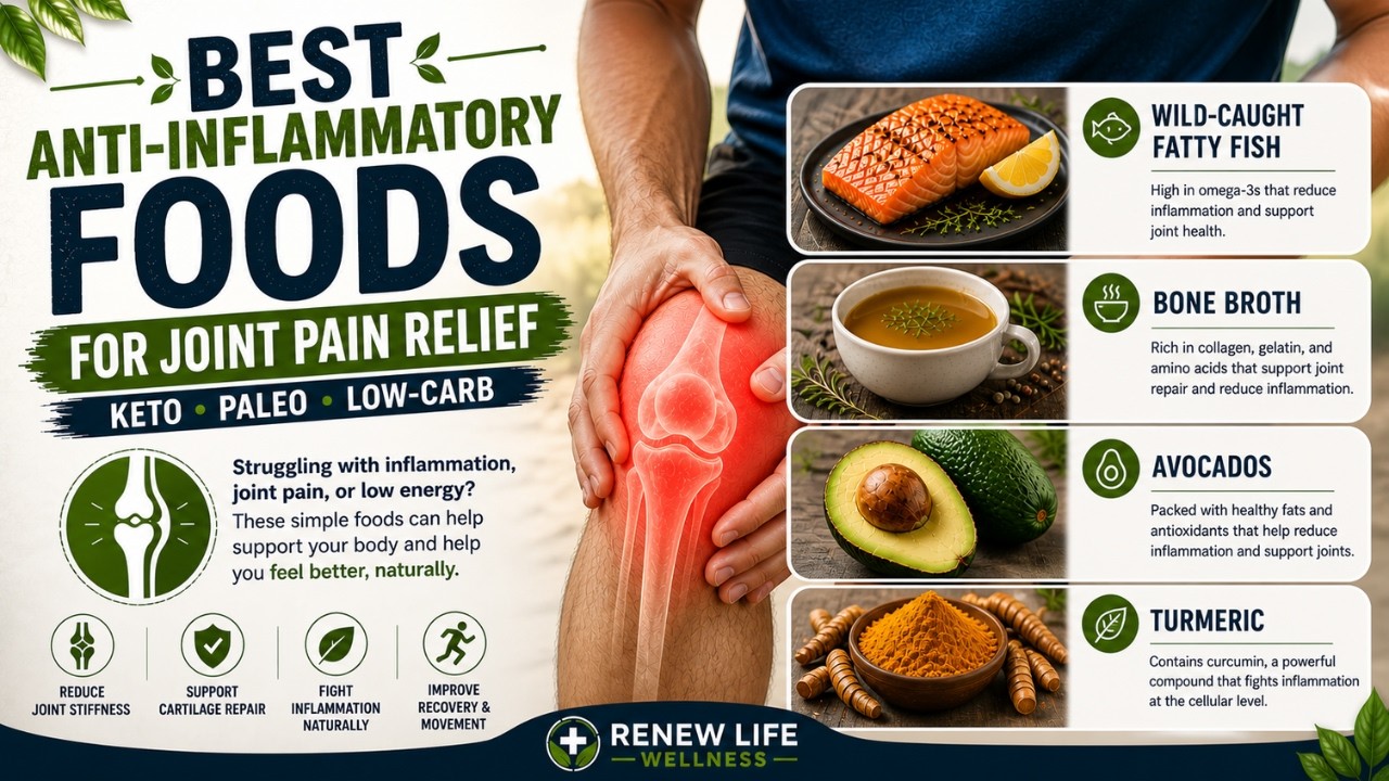Best Anti-Inflammatory Foods for Joint Pain Relief | Keto, Paleo, Low ...