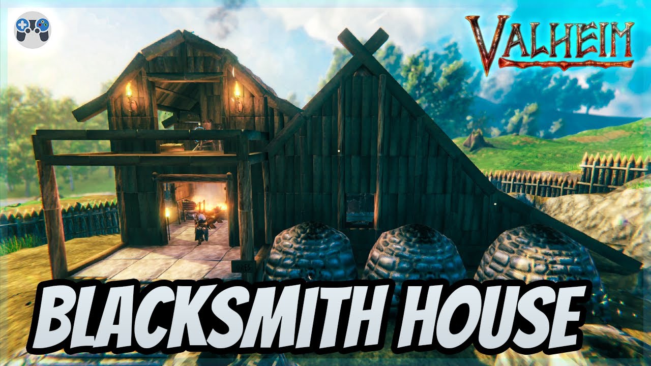 I Built a BLACKSMITH HOUSE In Valheim Mistlands - YouTube