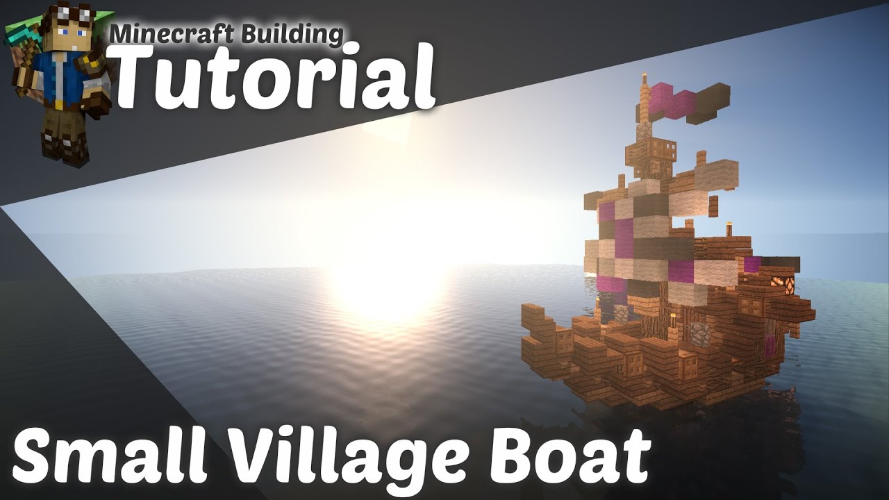 Minecraft Building :: Tutorial - Small Village Boat - YouTube