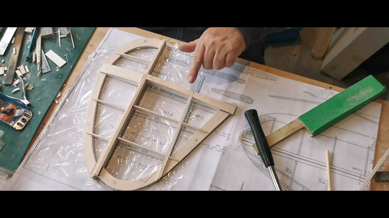 Building the fin on the Ben Buckle Falcon - YouTube