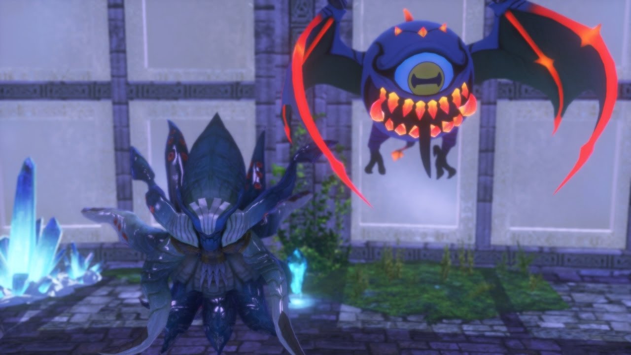 World of Final Fantasy: Kraken and Buer Boss Fight + Shelke Summon ...