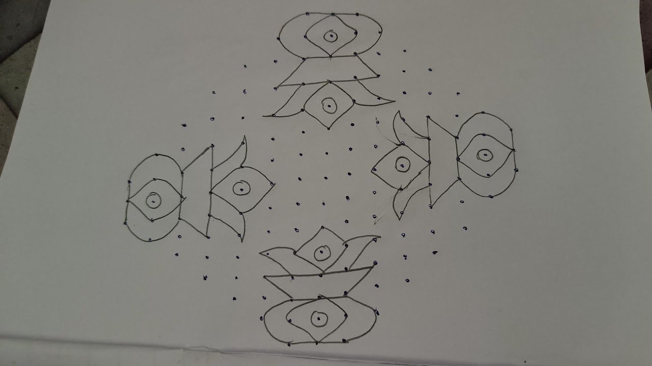 Easy sankranthi pot rangoli🌹15×3×3 dots pongal kolam/sankranthi muggulu ...