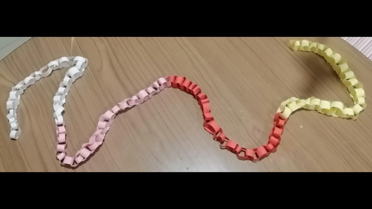 How to make paper Chain - YouTube