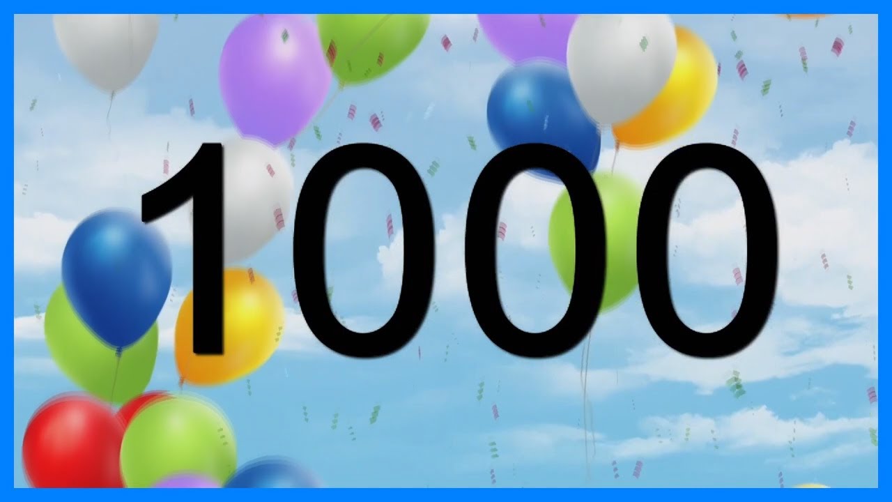 Numbers from 1000 to 1 | Countdown 1000-1 | Numbers123 - YouTube