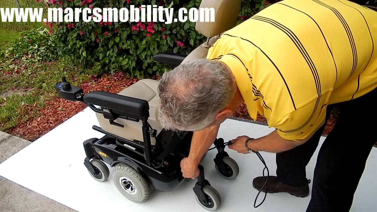 Invacare Pronto M71 Power Chair Black by Marc's Mobility - YouTube