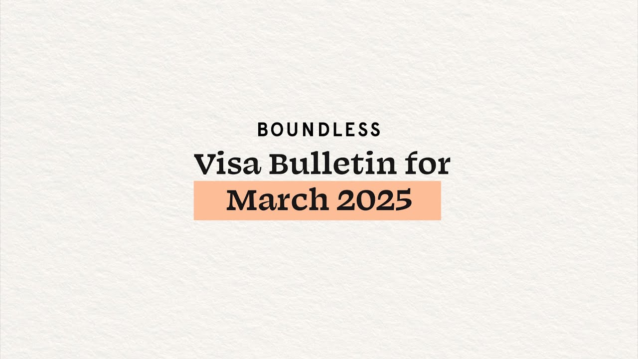 Visa Bulletin March 2025 - YouTube
