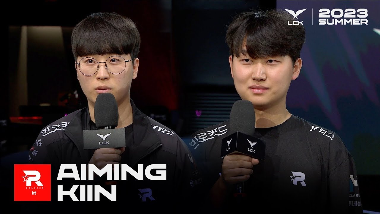 [VIETSUB] Phỏng Vấn KT Aiming, Kiin | LCK Mùa Hè 2023 [BRO vs KT] - YouTube