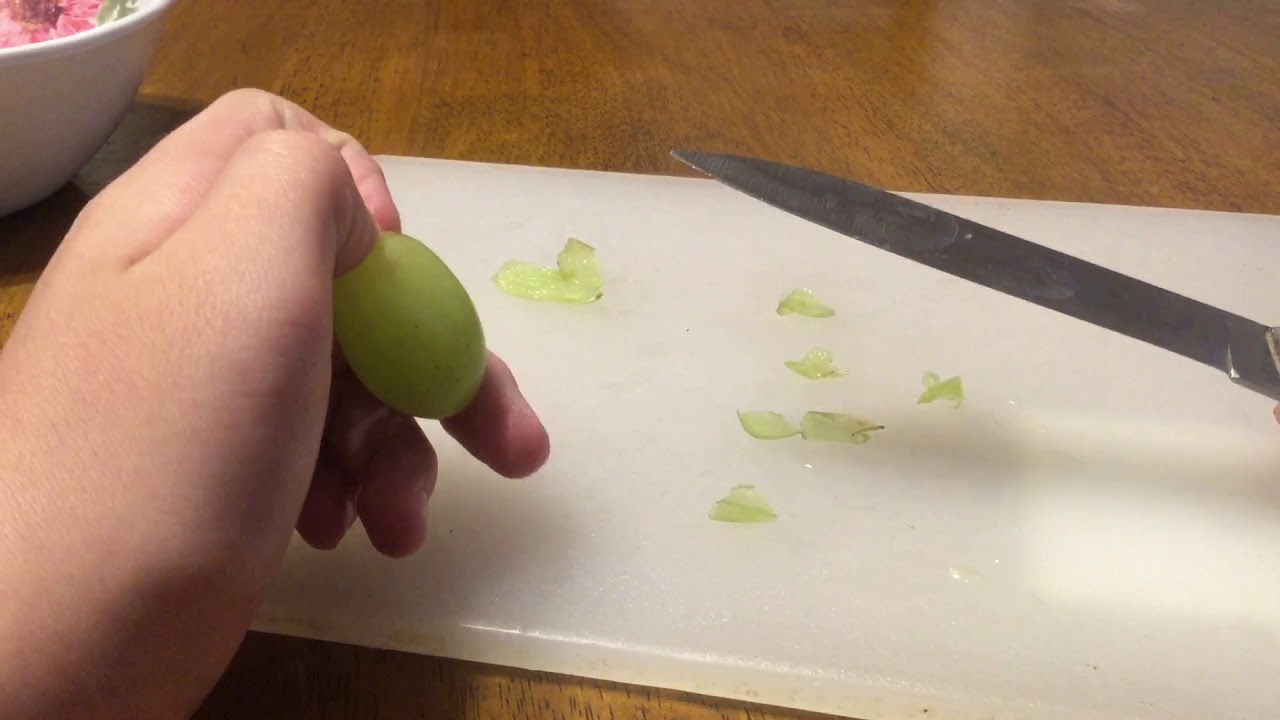 how to do surgery on a grape - YouTube