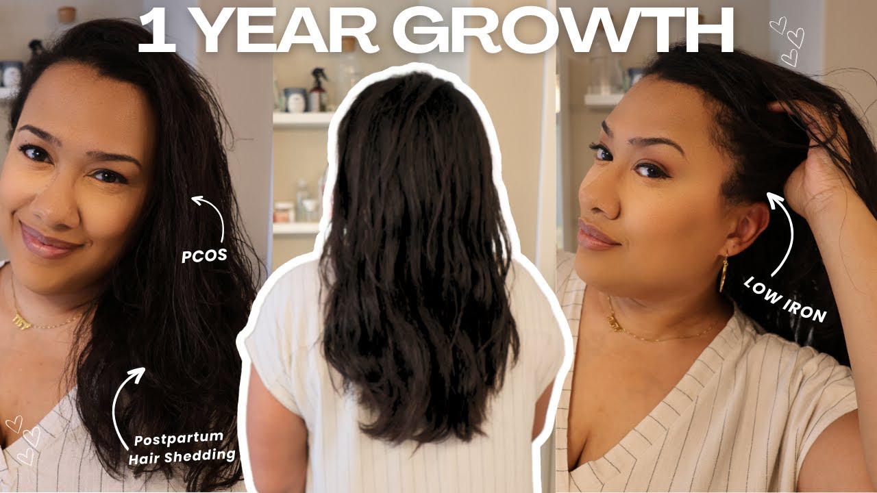 How to GROW LONG HAIR | 1 Year Update | BRA Length - YouTube