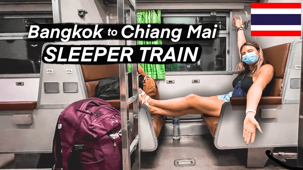 THAILAND SLEEPER TRAIN VLOG 🚃 Bangkok to Chiang Mai | 2nd Class AC ...