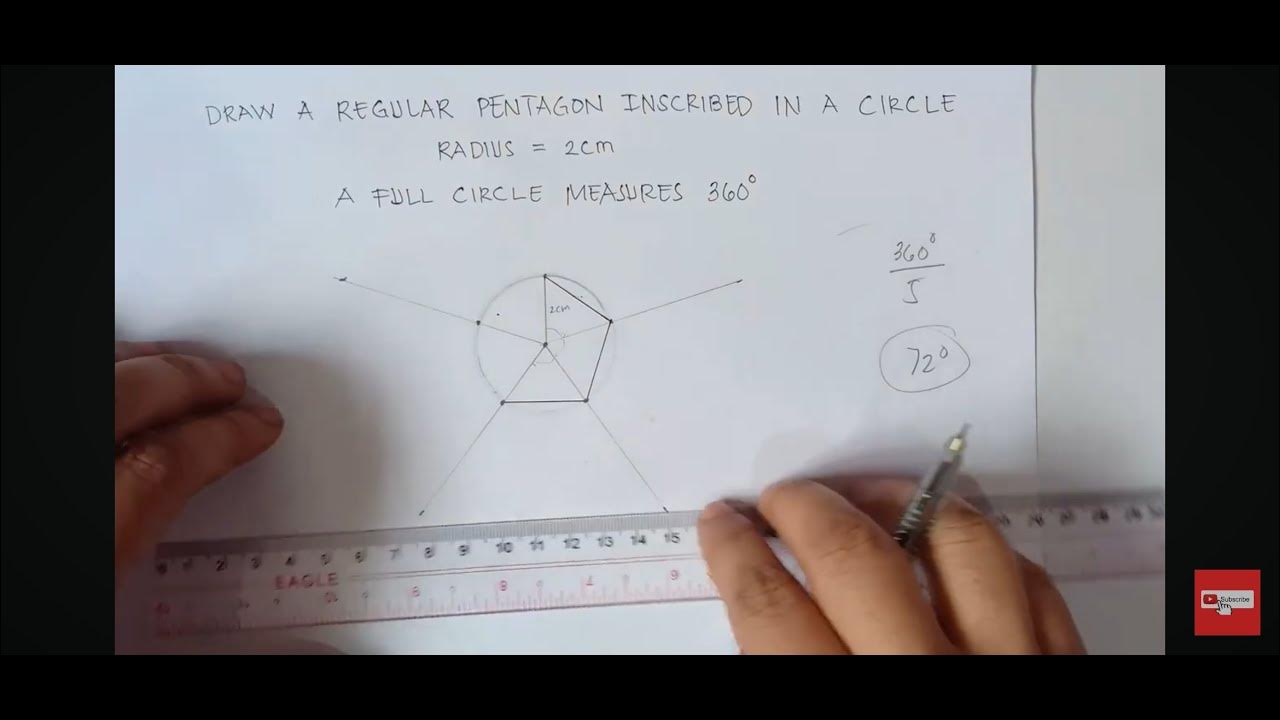 How to Draw a Regular Pentagon Inscribed in a Circle | Matatag Curriculum | Grade 7 | - YouTube
