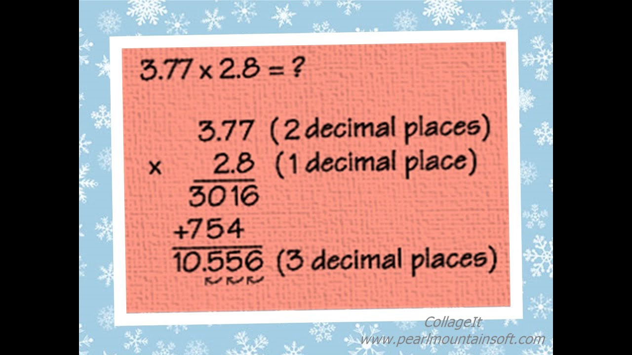 SHORT , DECIMALS AND LONG MULTIPLICATION WITH EXAMPLES BY KNOWLEDGE ...
