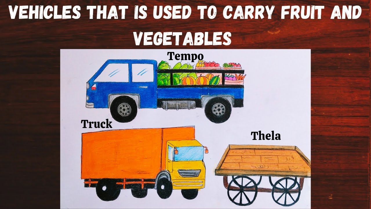 Draw vehicles that is used to carry fruit and vegetables ll basva's ...
