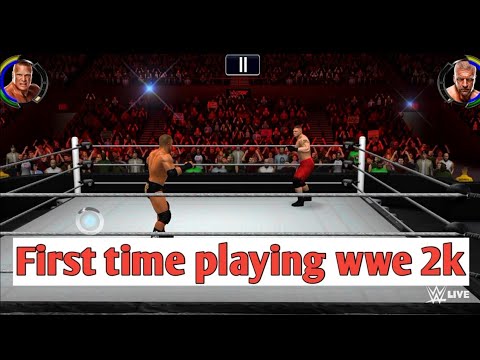 wwe 2k mobile gameplay || first time playing wwe 2k - YouTube