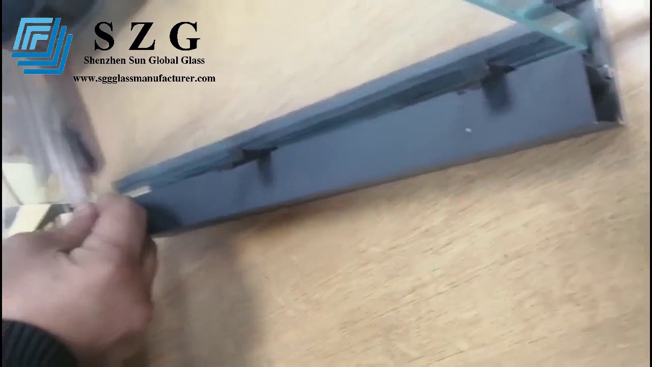 Partition wall glass with aluminium U channel - YouTube