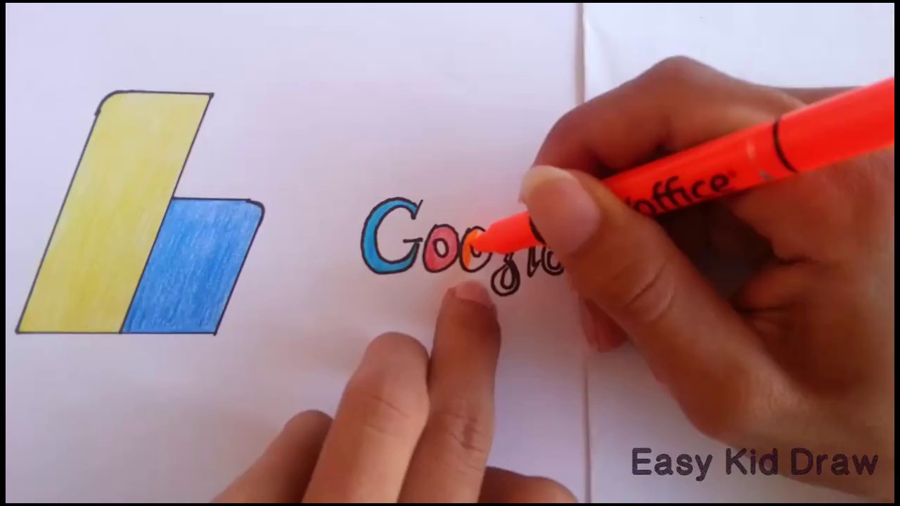 How to draw Google AdSense logo - YouTube