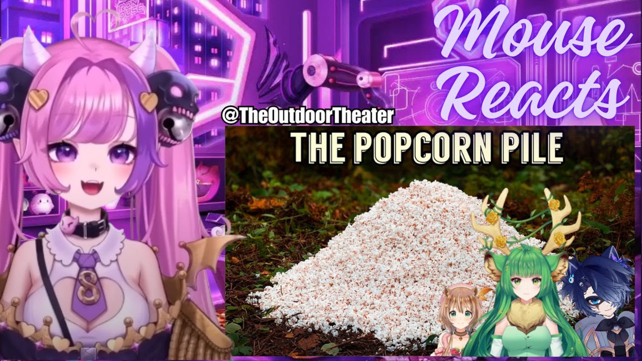 Mouse Reacts to Cute Wild Animals Eating From a Popcorn Pile (The ...