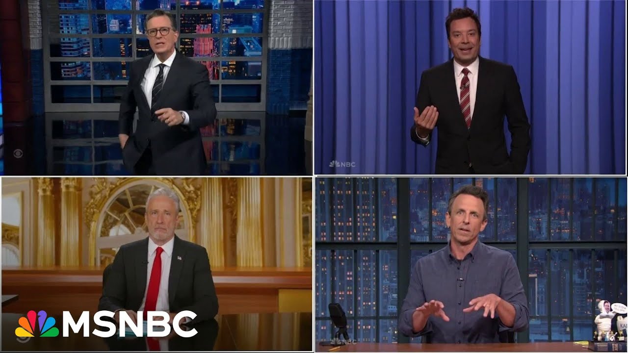 Late-night hosts rally behind Kimmel after ABC suspends his show - YouTube