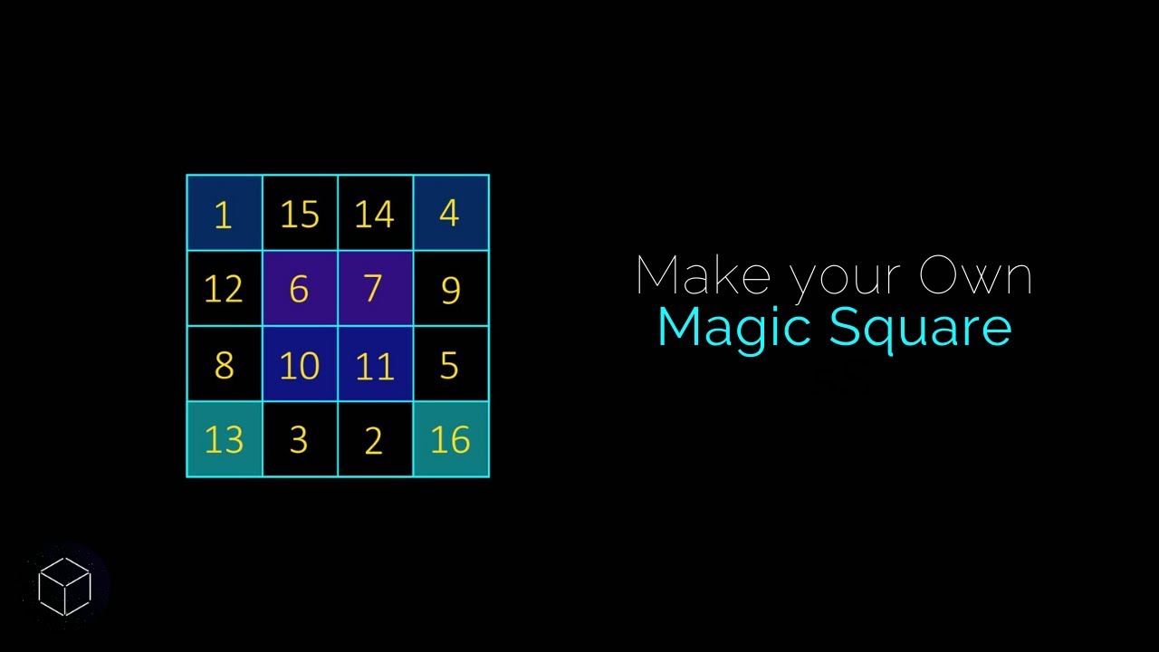 Secret behind MAGIC SQUARE | How to make a MAGIC SQUARE - YouTube