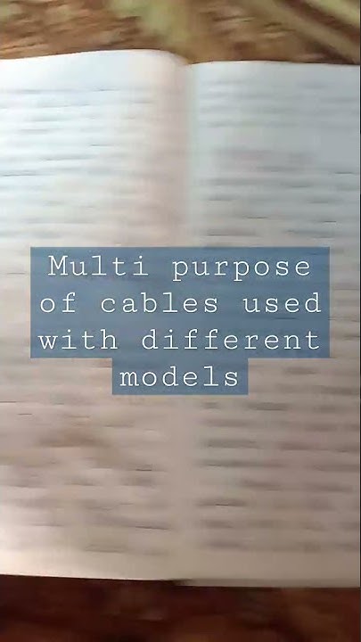 multipurpose of cables used with different models computers - YouTube