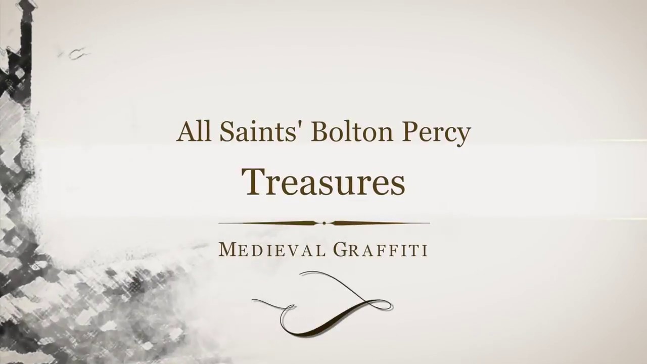 Medieval Graffiti inside All Saints' Bolton Percy - YouTube
