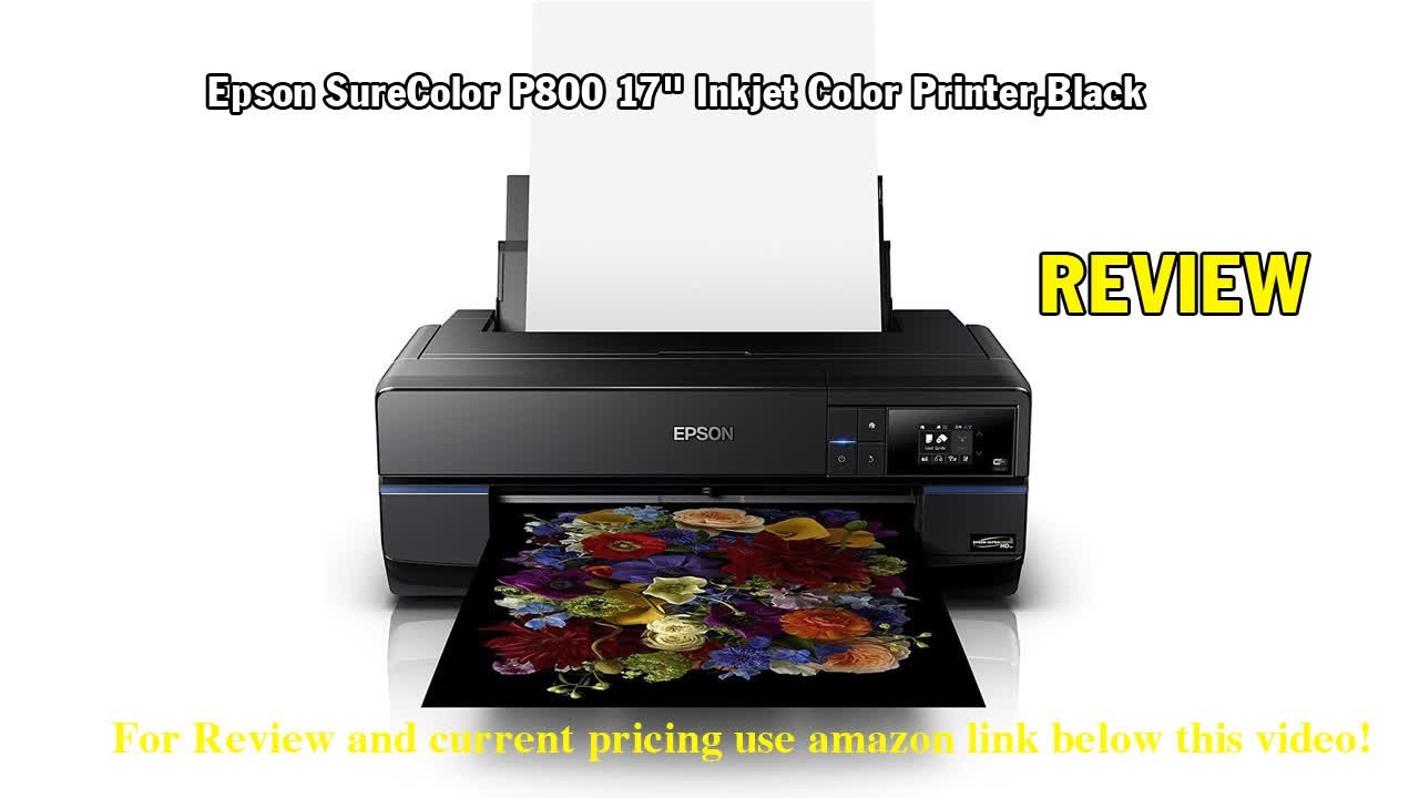 Review Epson SureColor P800 17" Inkjet Color Printer 2021 - YouTube