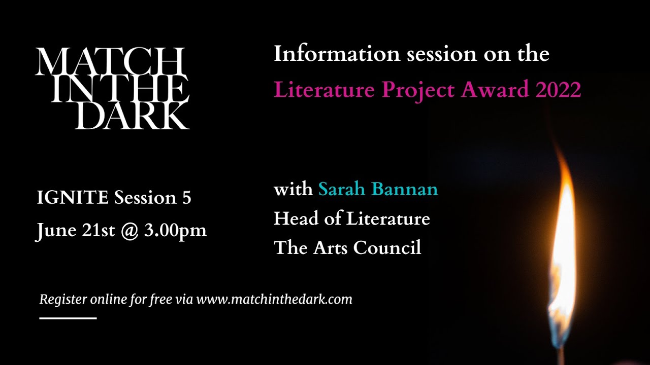 Information session on the Arts Council Literature Project Award, with ...